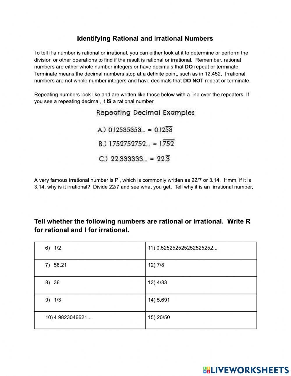 The Real Number System 6728503 | Lisa DeBeauville | Live