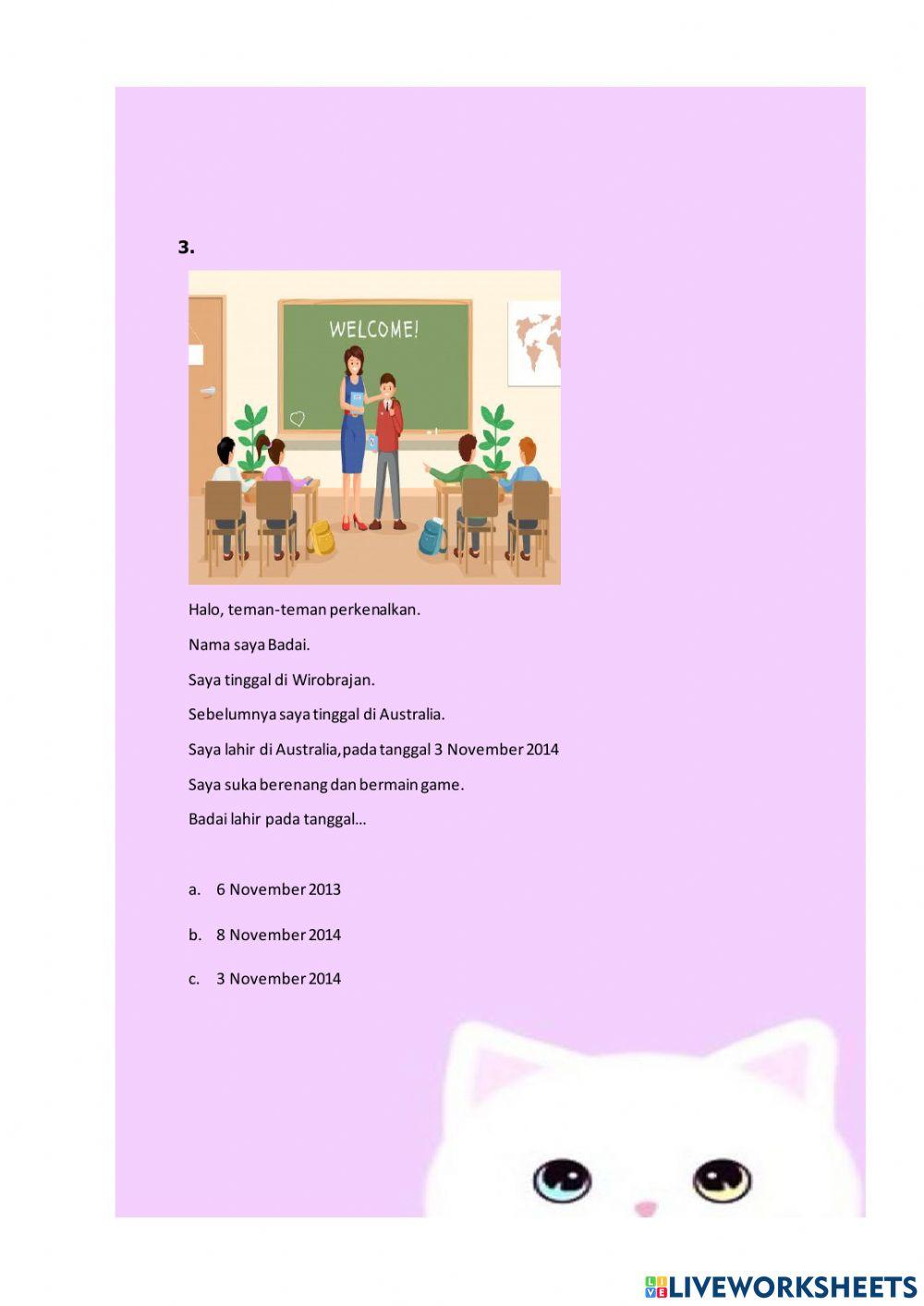 Integrated Learning activity for 1 | Live Worksheets