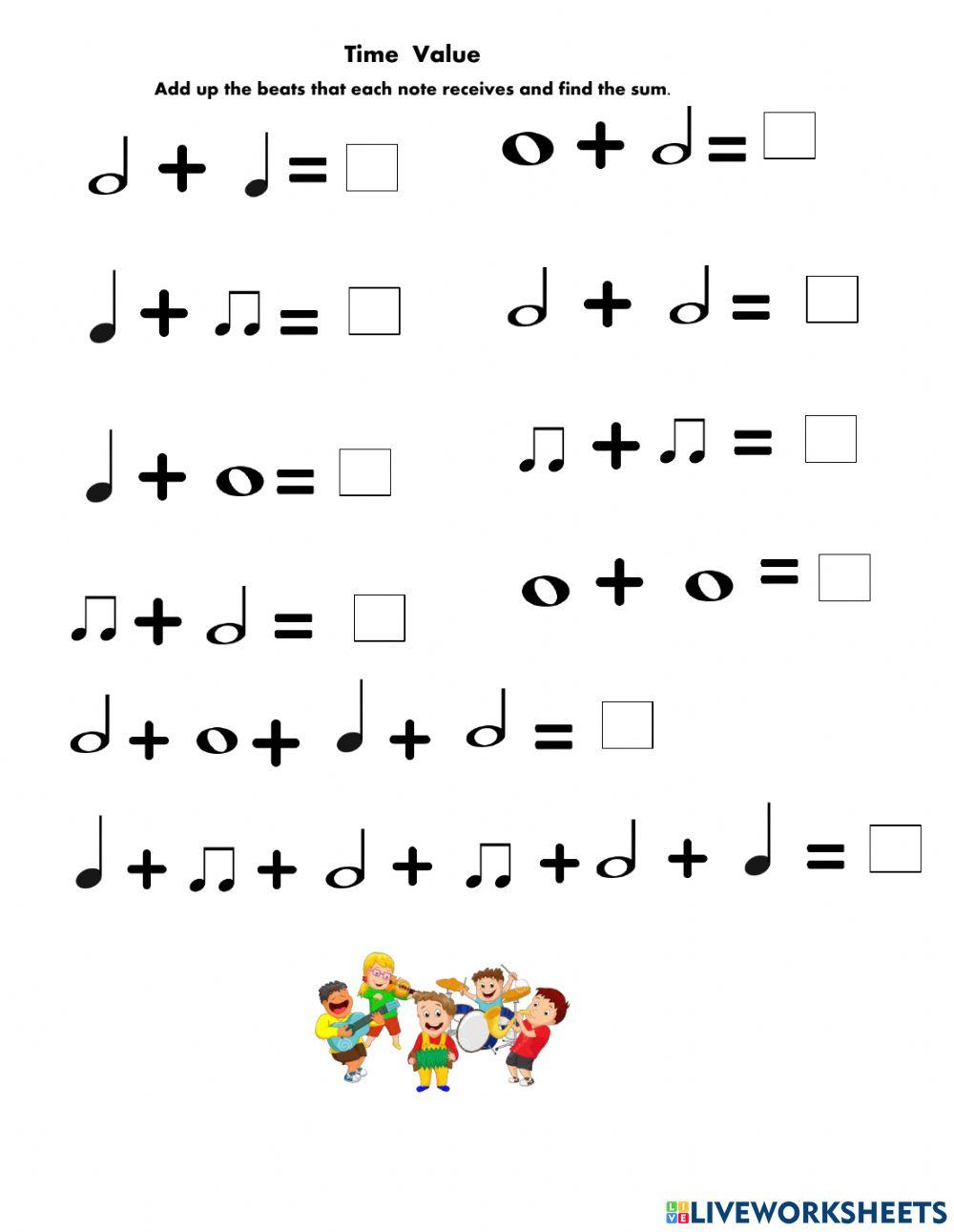 Time Value Grad… | Free Interactive Worksheets | 5184513