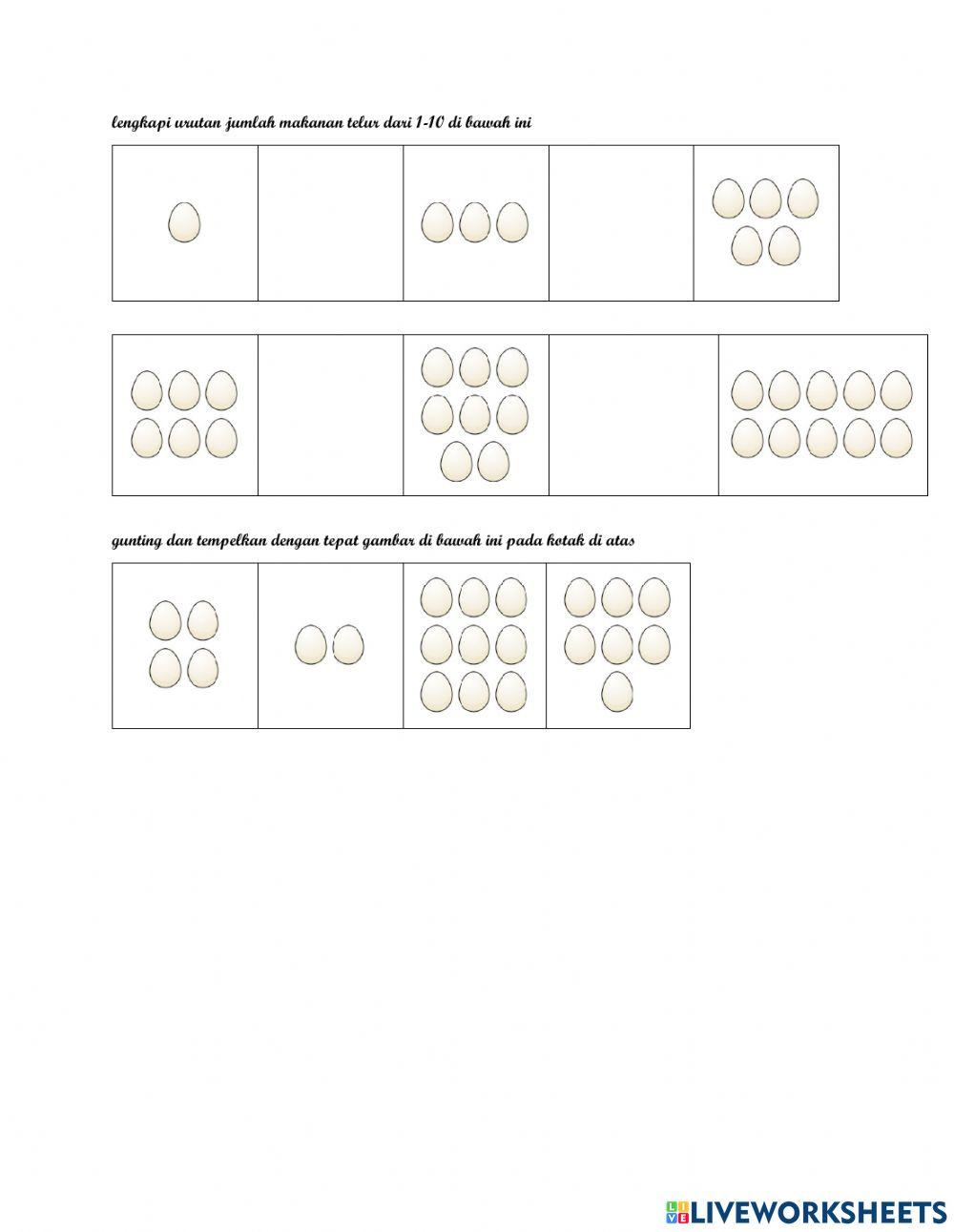 Latihan Matematika interactive worksheet for 1 | Live Worksheets