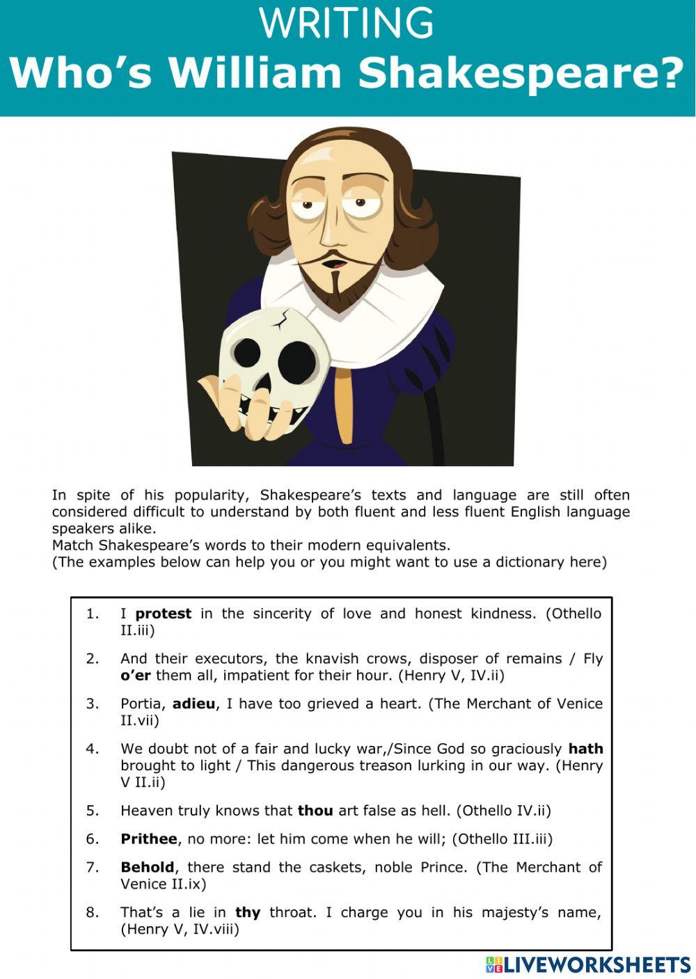 1457716 | Who is William Shakespeare? | Priscila Carla