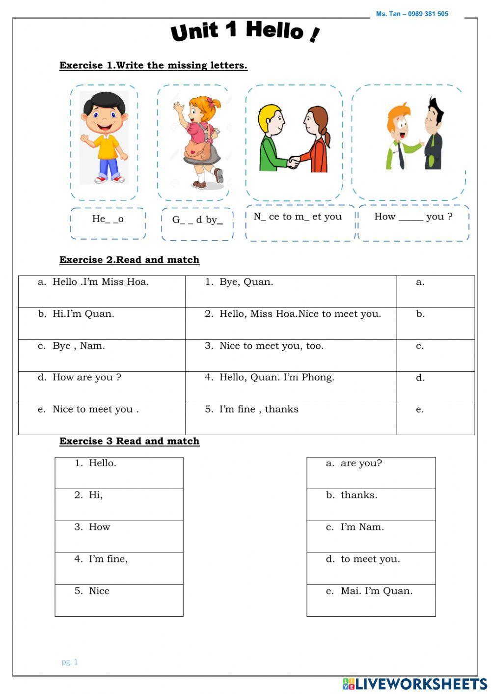 Unit 1 1459282 | Pham Thi Ly | LiveWorksheets