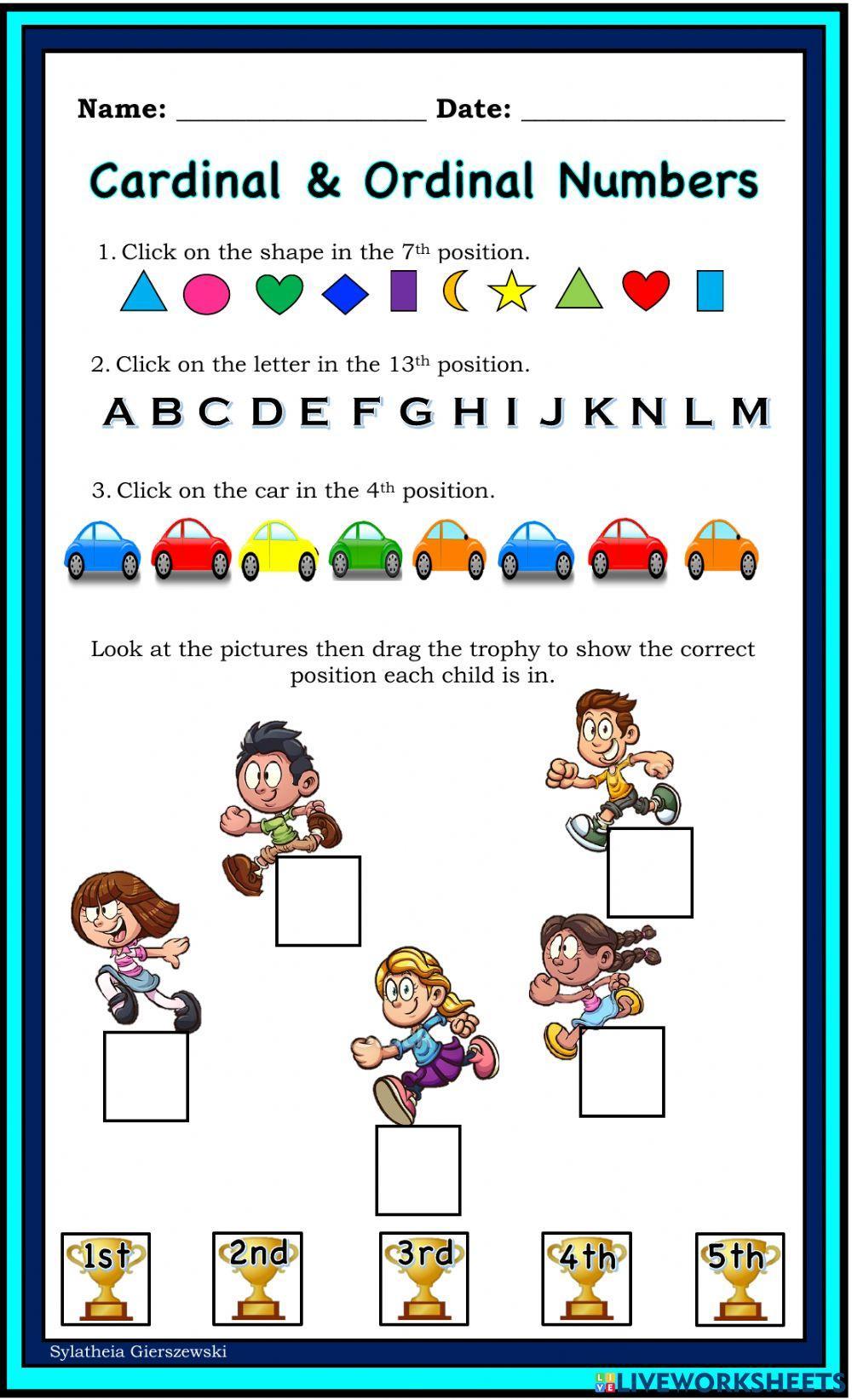 1459311 | Ordinal Numbers | Ms. Gierszewski