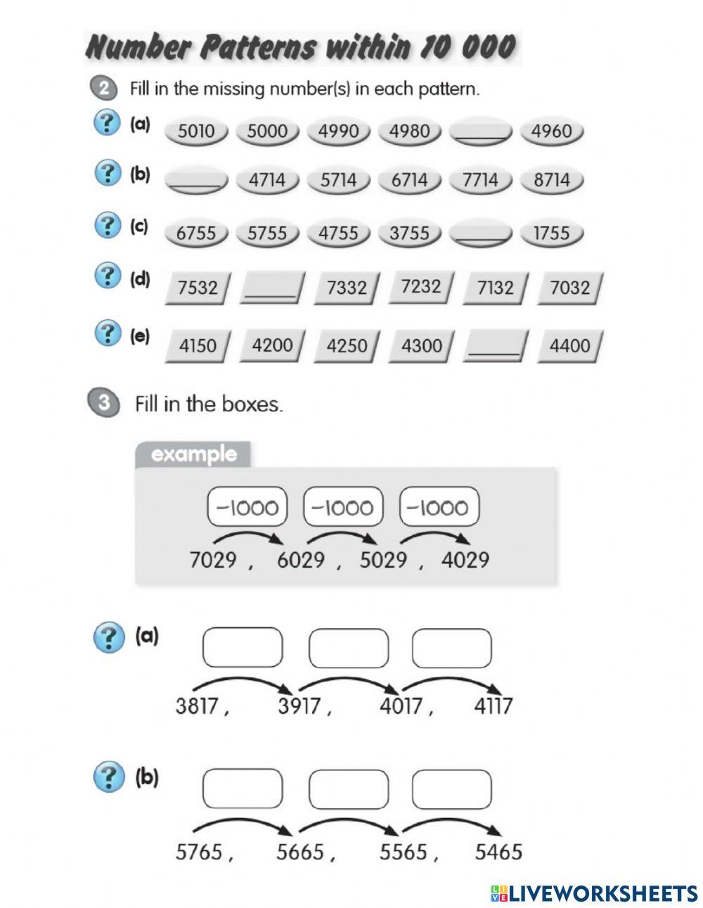 1459383 Number Patterns Within 10000 Vũ Tuyết Lệ