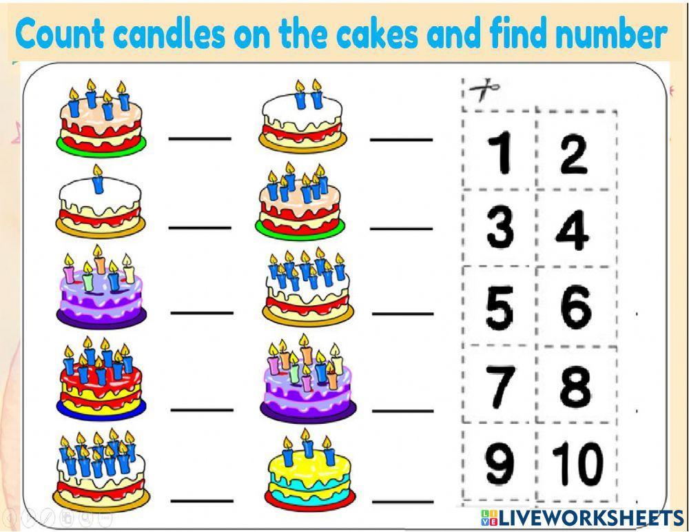 Number 1 to 10 online exercise | Live Worksheets