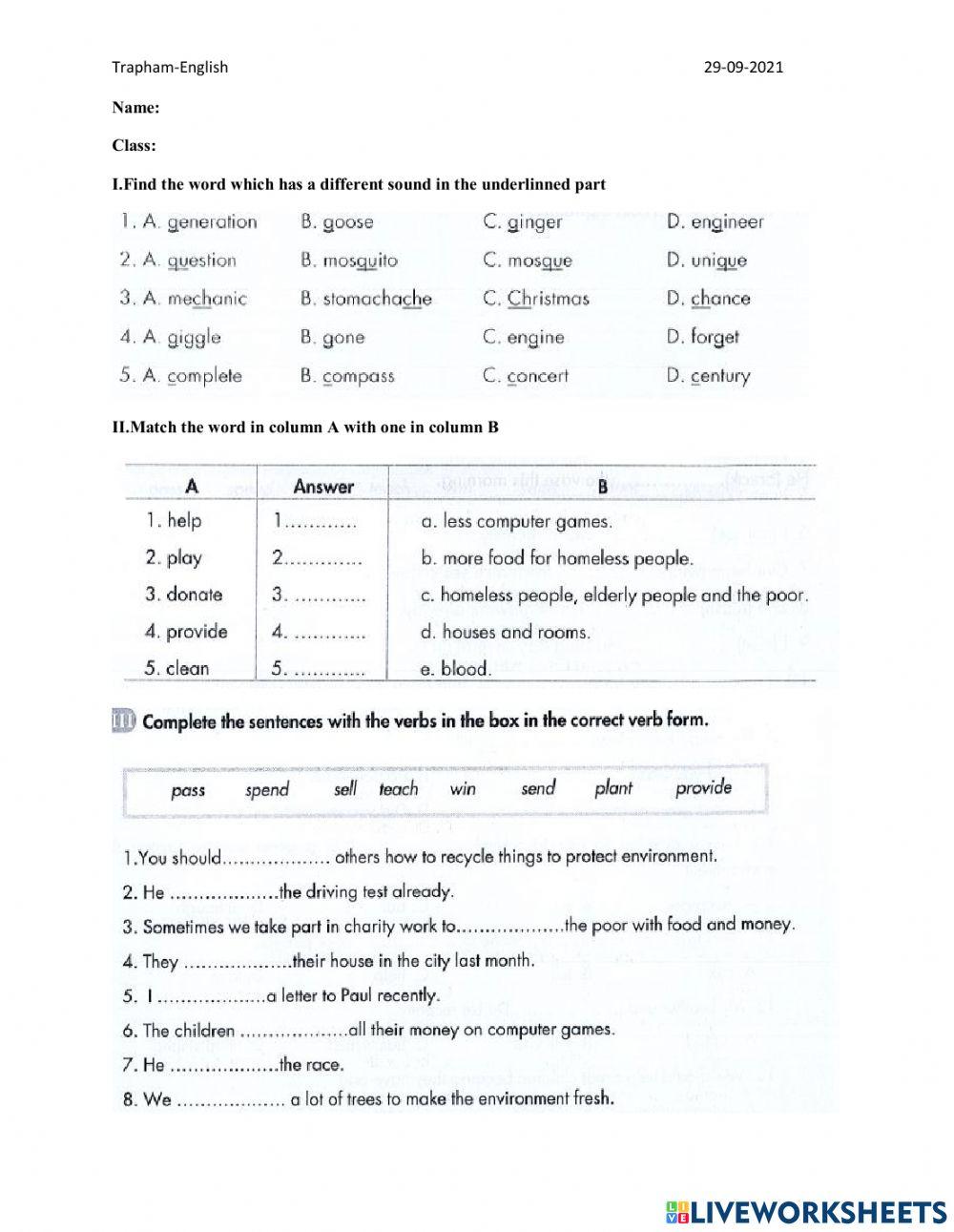 U3-d1 interactive worksheet | Live Worksheets