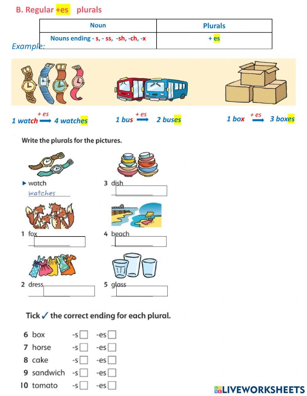 1461009 | Grade 3 Movers Plurals es | LÊ THÙY LIÊN