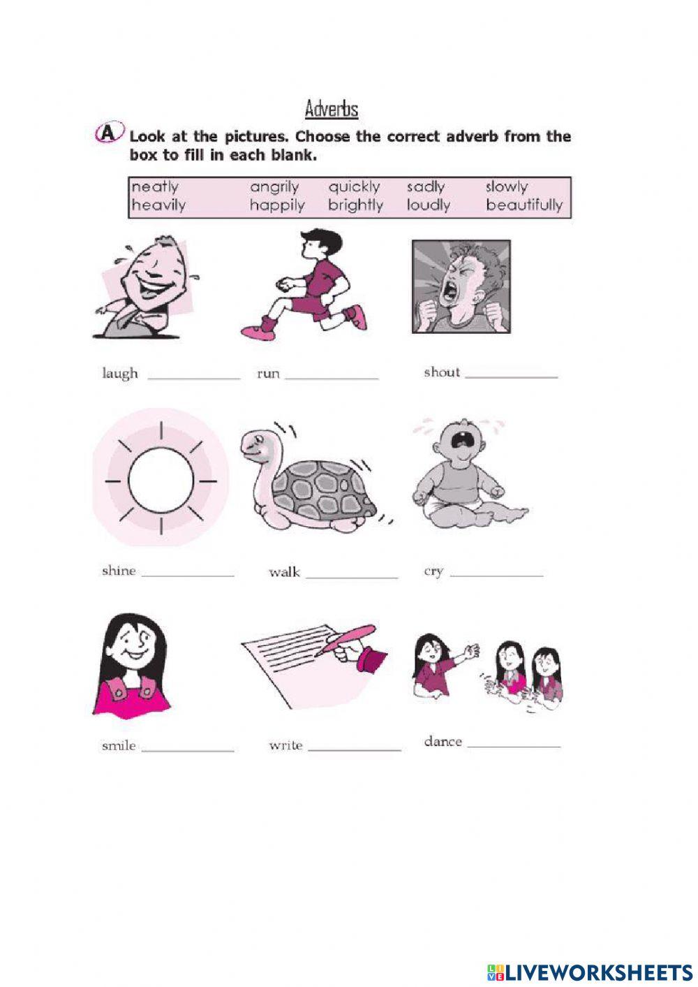 Adverbs | Free Interactive Worksheets | 1461530