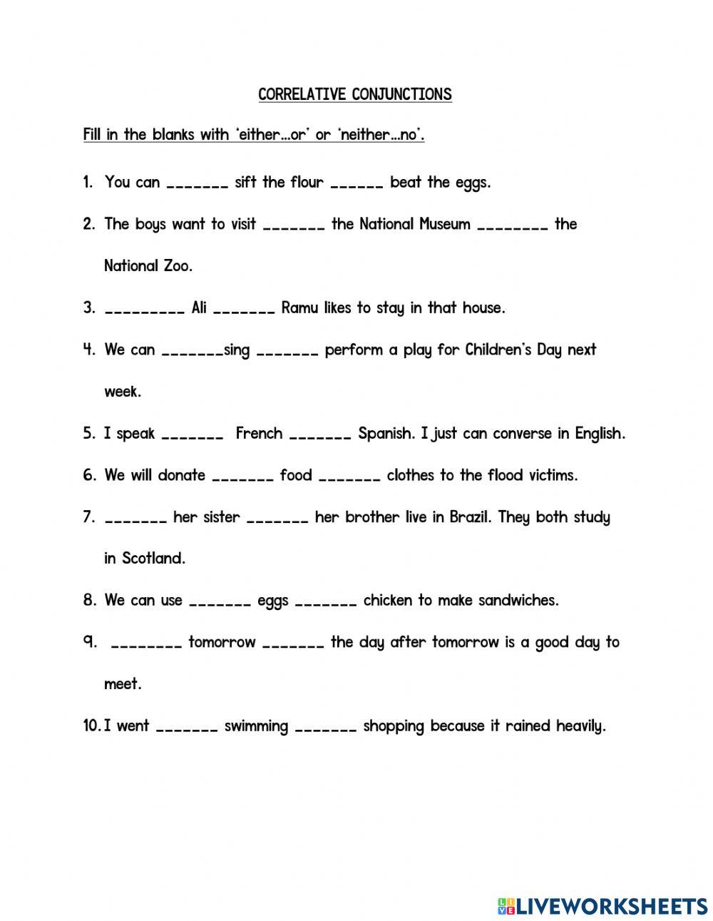 Year 6: Correla… | Free Interactive Worksheets | 1461752