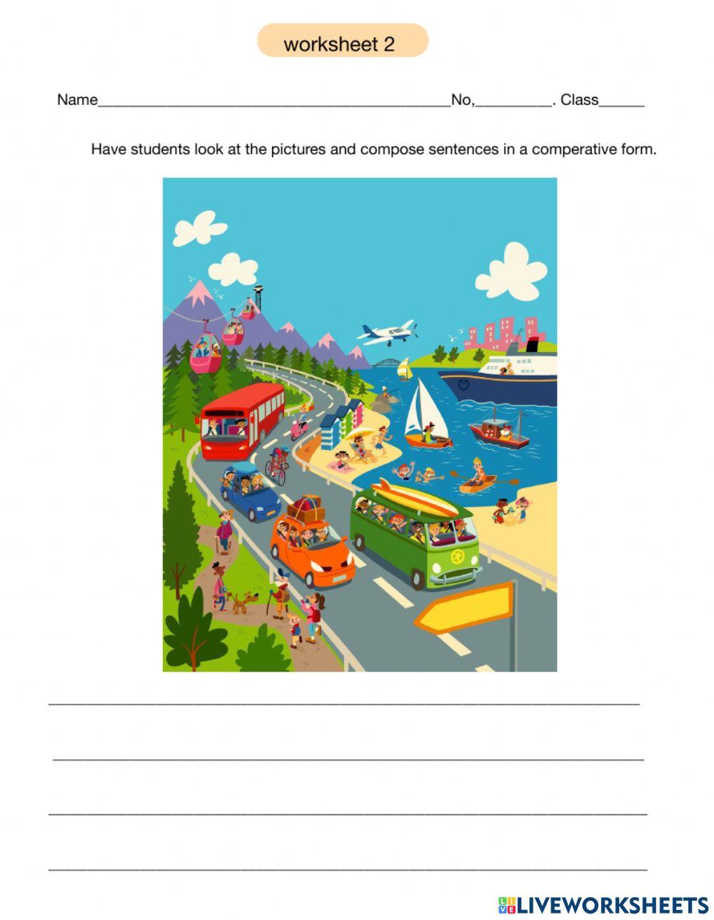 Transport online exercise for 8 | Live Worksheets