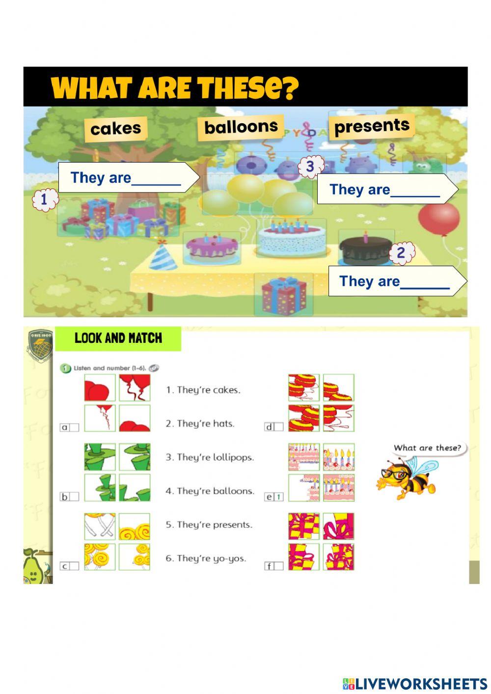 Party time online pdf exercise | Live Worksheets