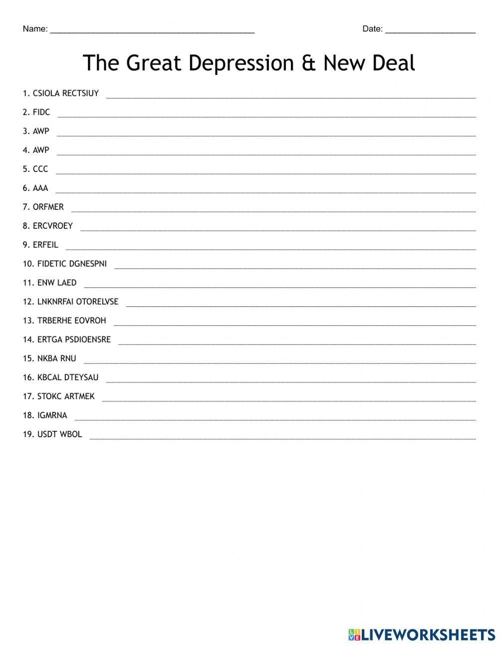 History activity for 9th | Live Worksheets