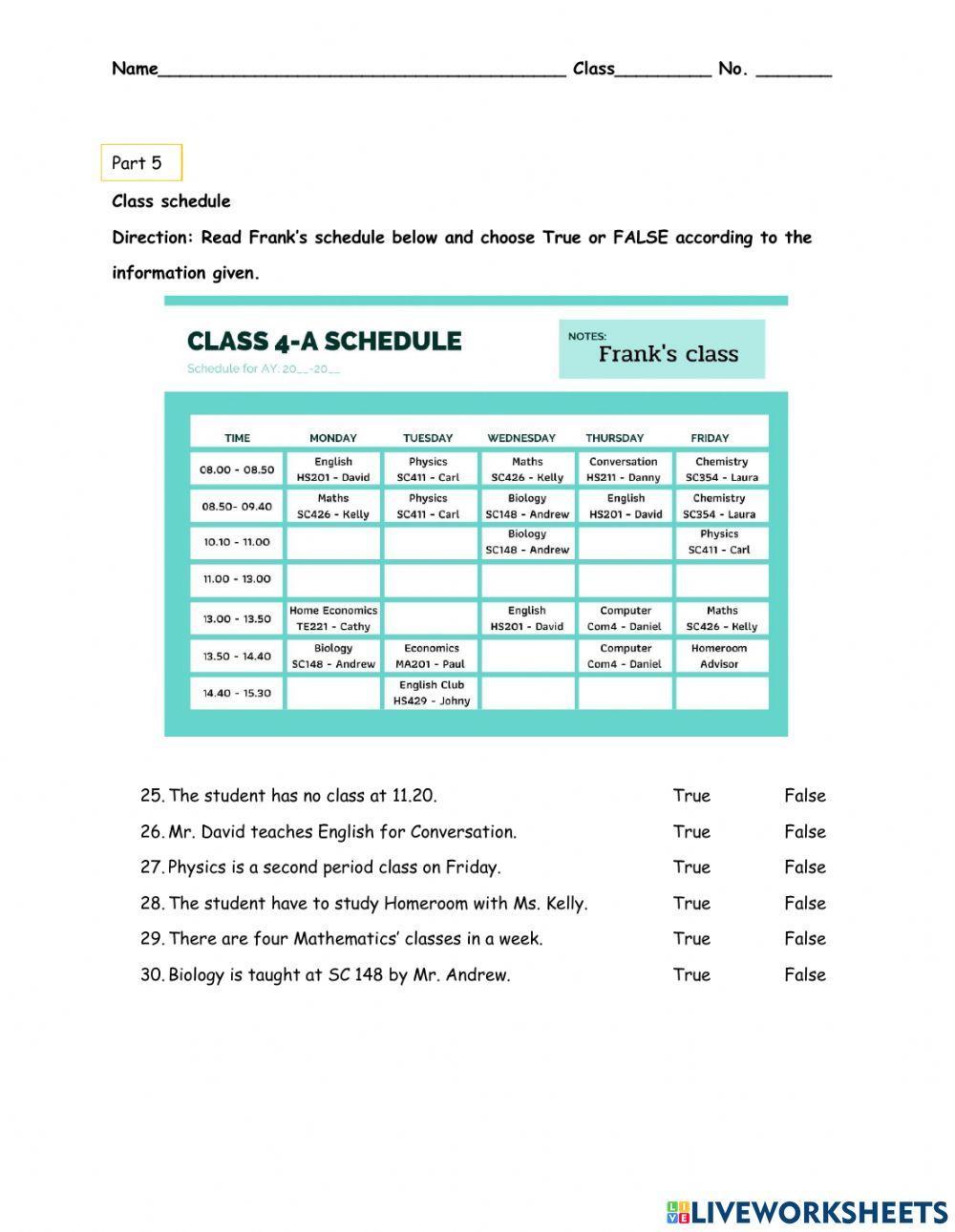 Final test: Eng… | Free Interactive Worksheets | 1466349