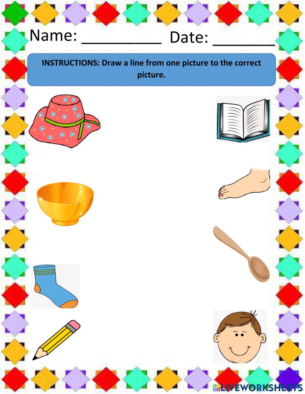One to one activity | Live Worksheets