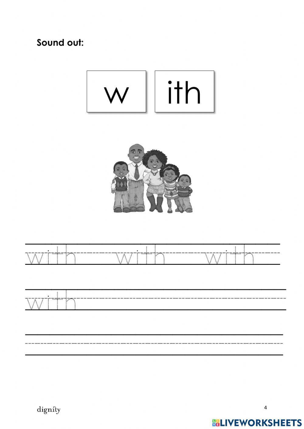 Th worksheet worksheet | Live Worksheets