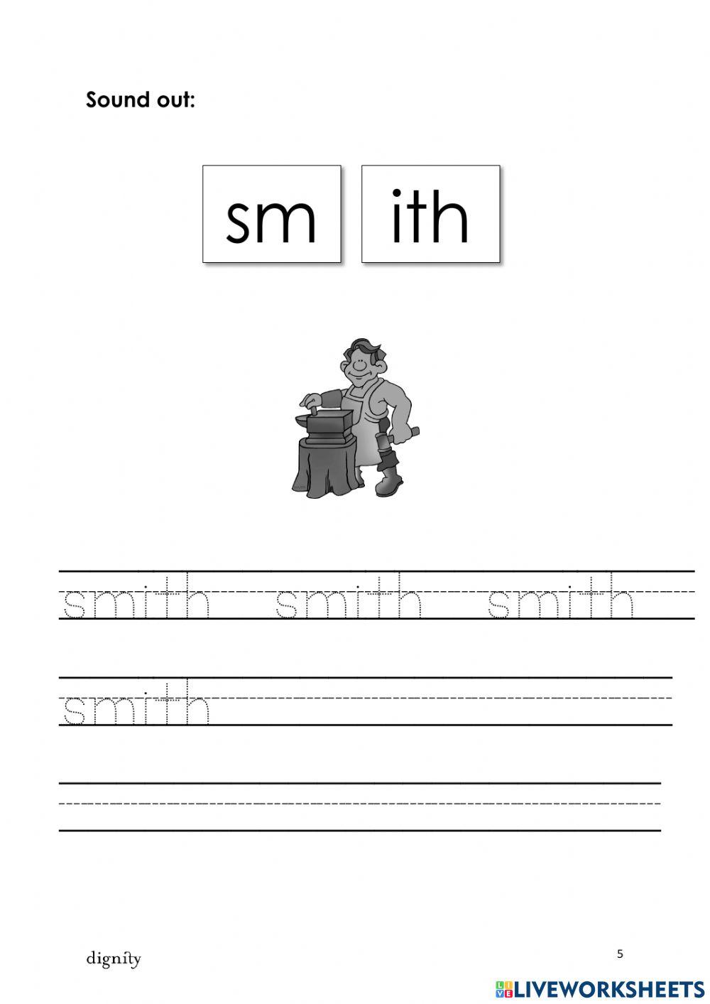 Th worksheet worksheet | Live Worksheets