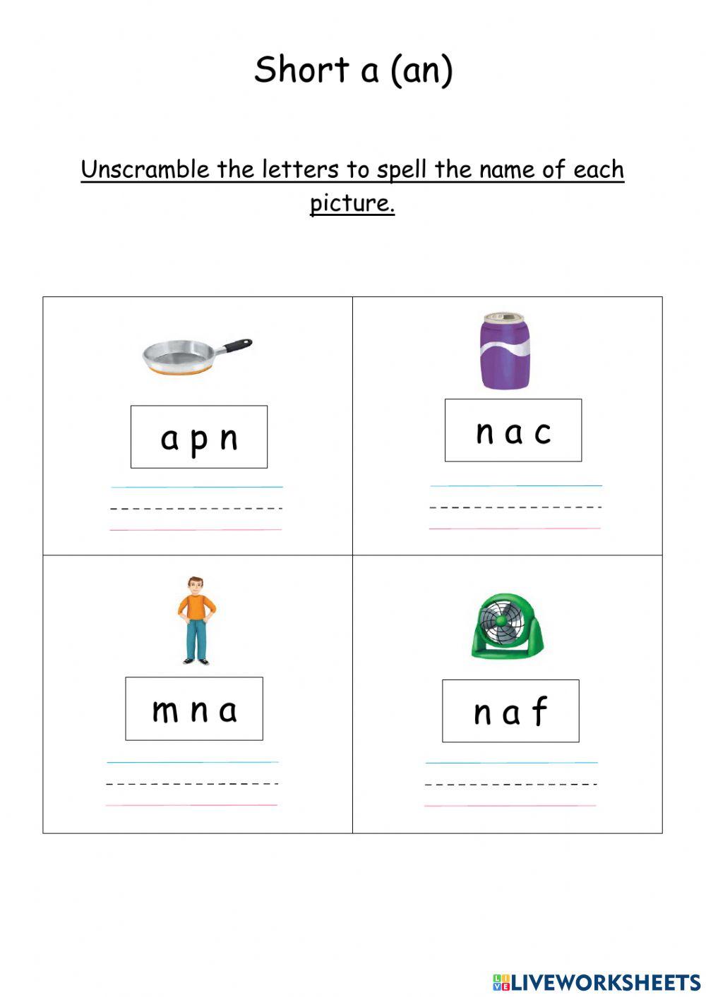 1345351 | Short a (an) | Leanne Melody Romero