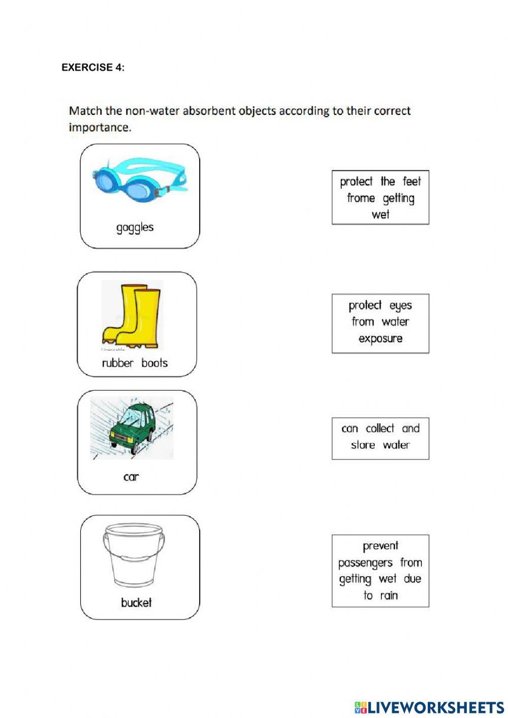 Absorption online activity | Live Worksheets