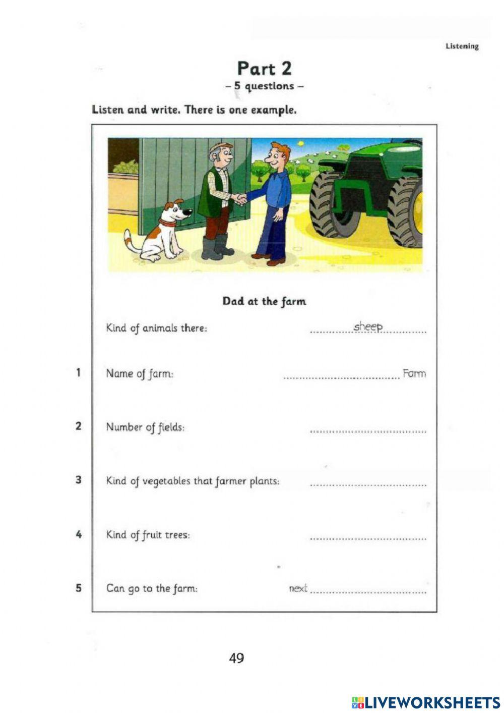 Movers practice… | Free Interactive Worksheets | 3360037