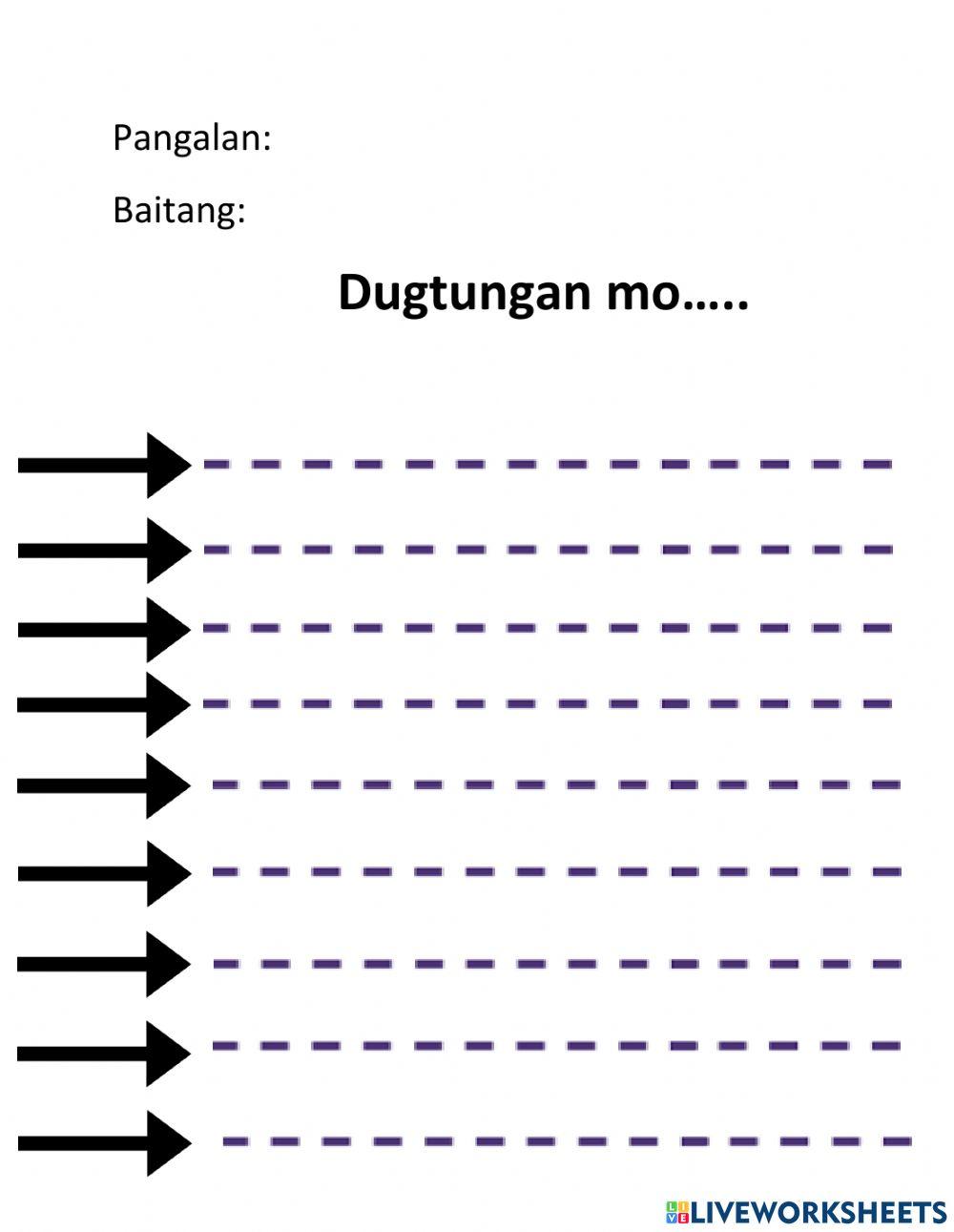 Dugtungan worksheet | Live Worksheets