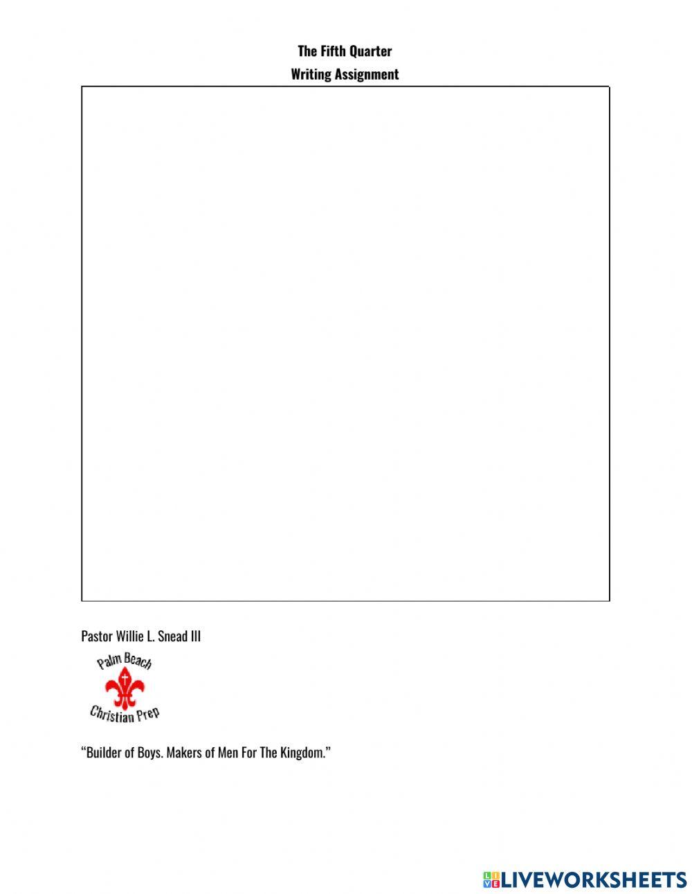 The 5th Quarter worksheet | Live Worksheets