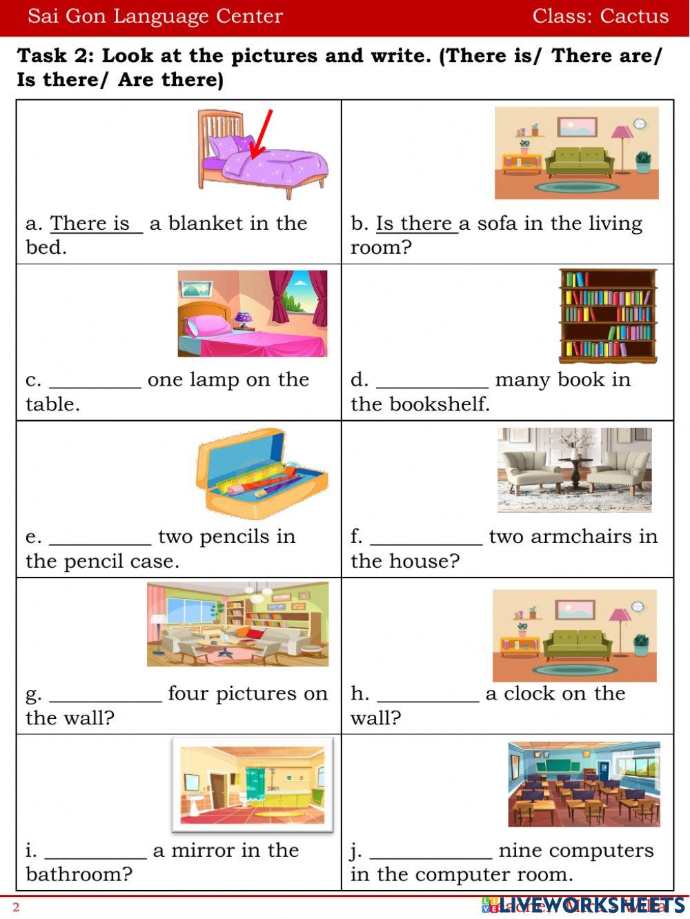 Tidy up interactive activity | Live Worksheets