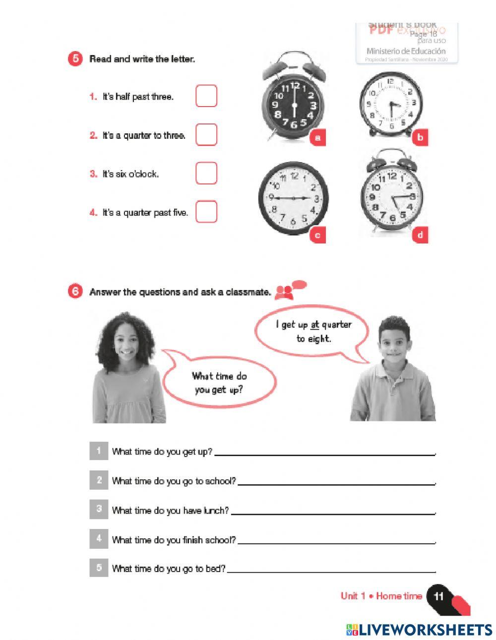 1347590 | Activity book 5° grade pag 11 | Melina Núñez