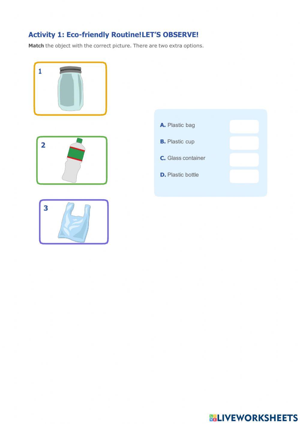 Let's go green interactive activity | Live Worksheets
