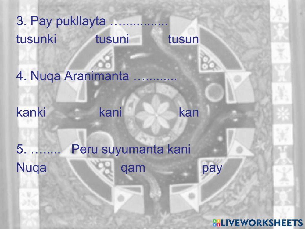 Kunan pacha worksheet | Live Worksheets