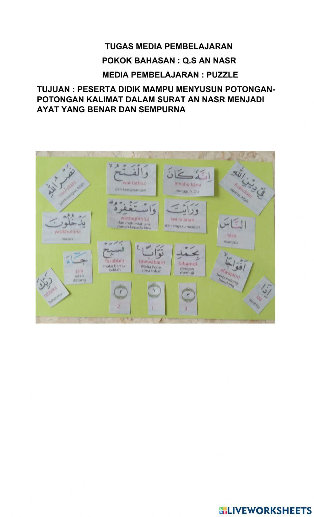 Lkpd pai interactive activity for 3 | Live Worksheets