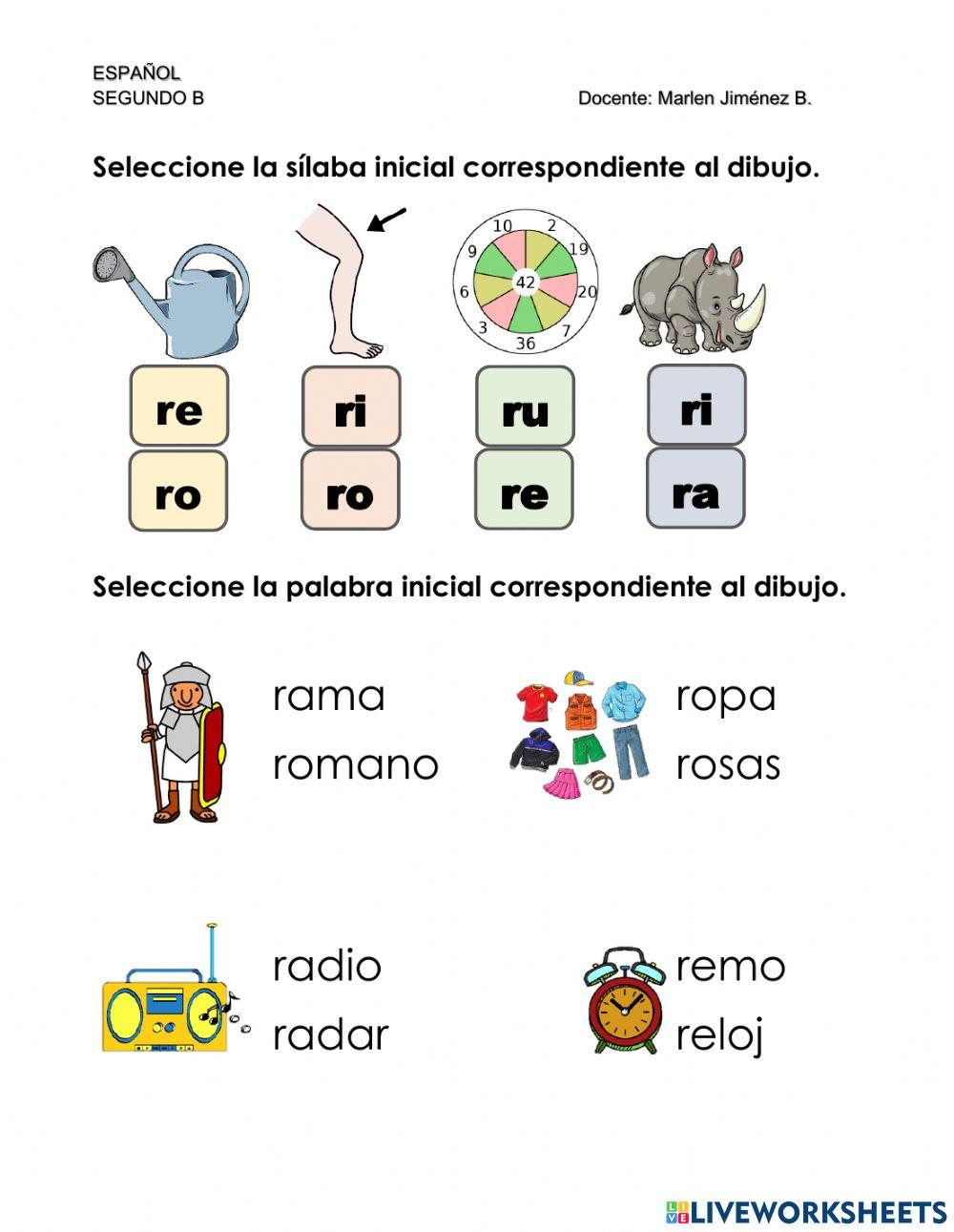 6730436 | FICHA DE REFUERZO LETRA R | Marleny Isabel