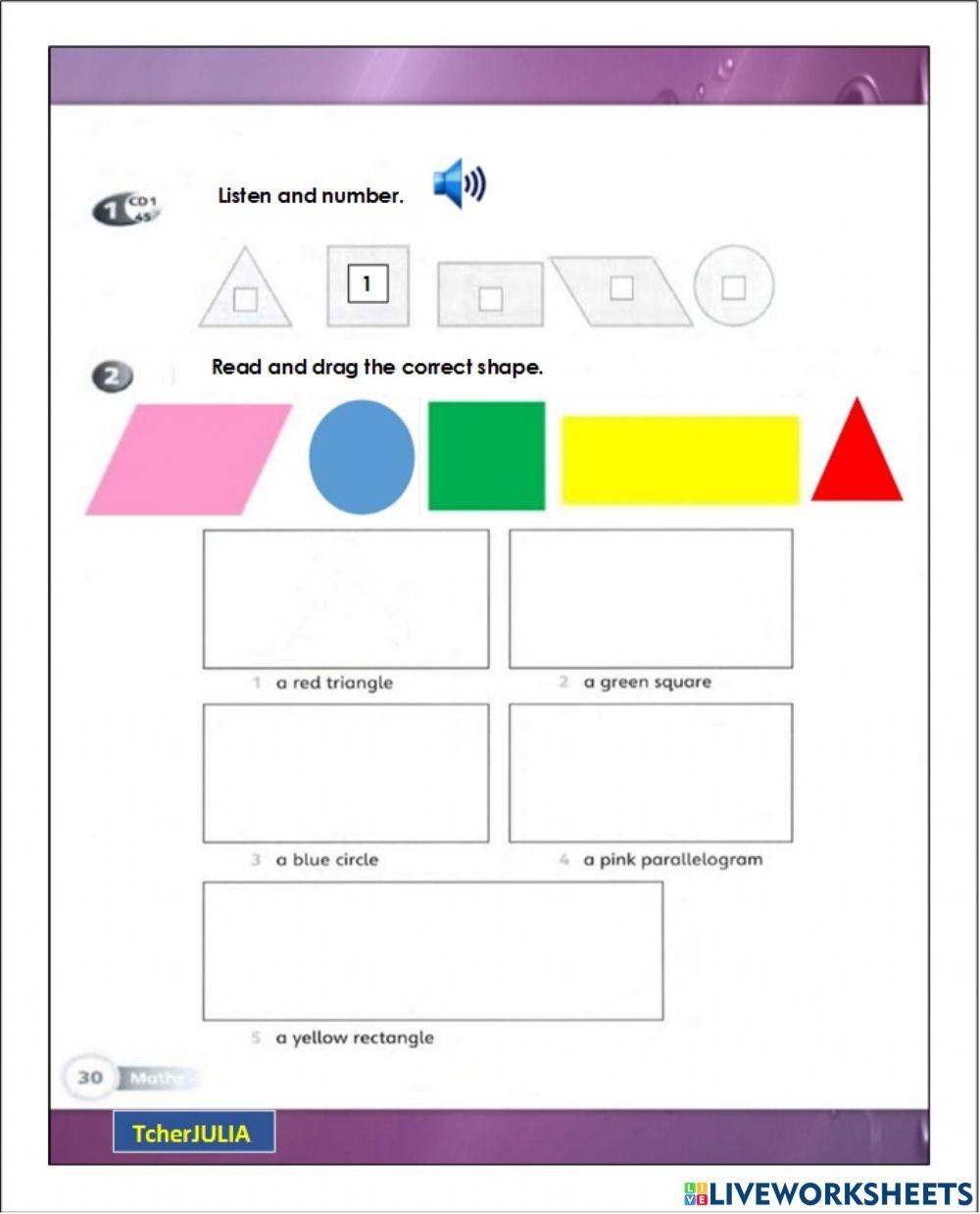 Y1 U2 WBp 30 Tangrams worksheet | Live Worksheets
