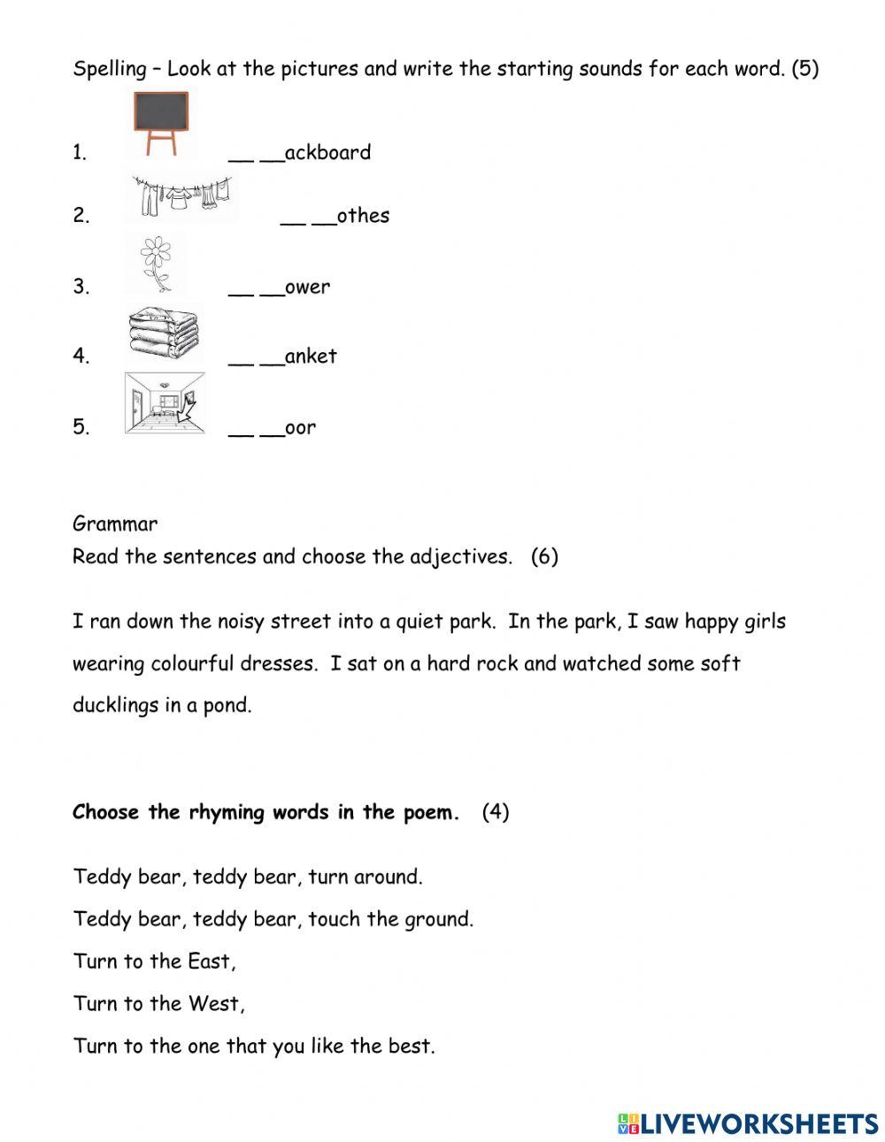 Writing is Exciting worksheet | Live Worksheets