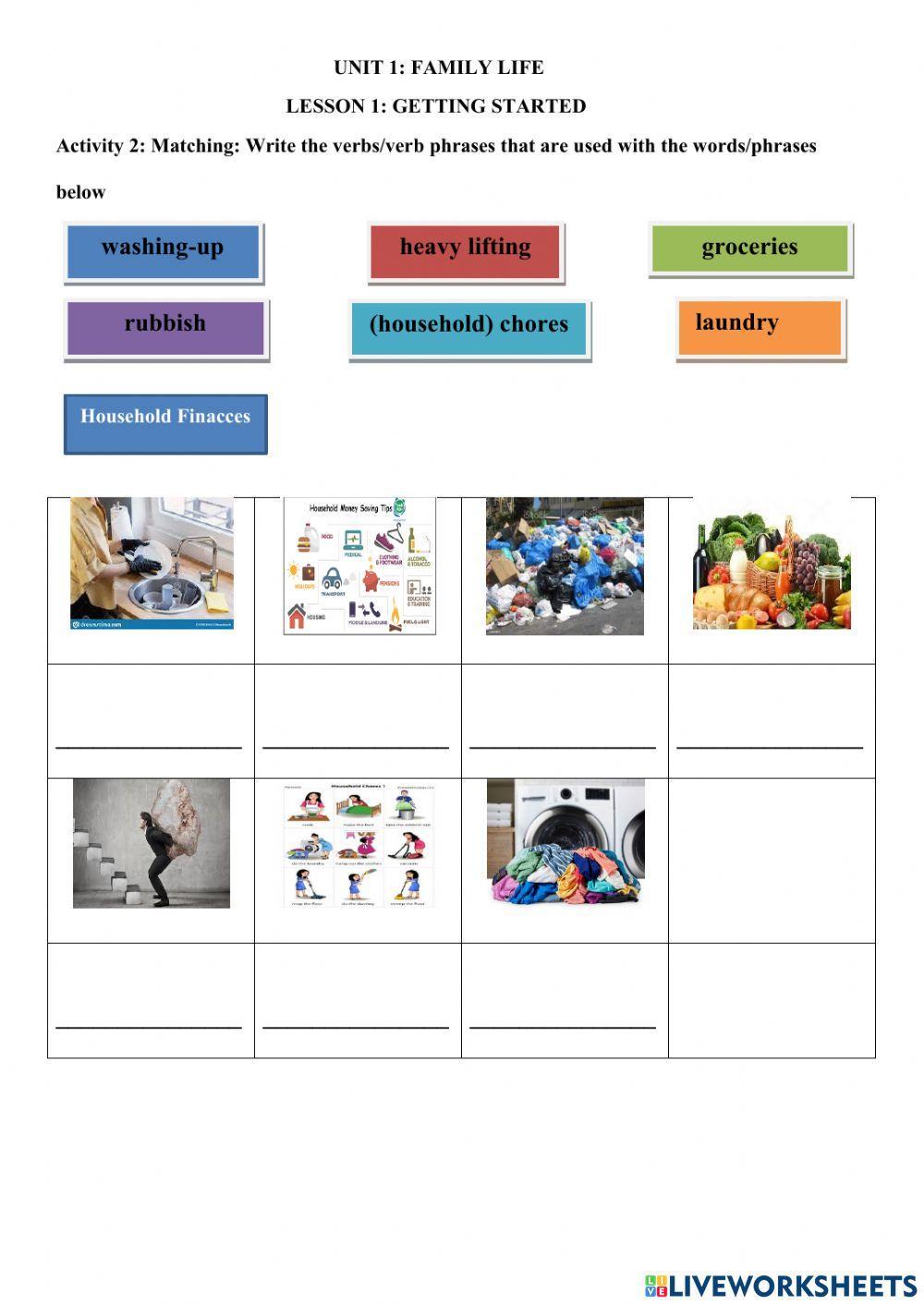 Minh-Task 2 worksheet | Live Worksheets