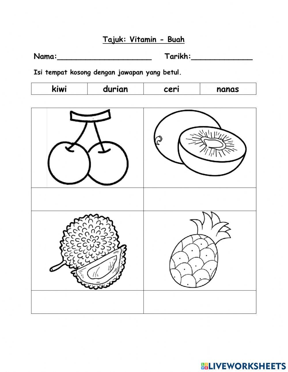 Worksheet Lembaran Kerja Tema Buah Buahan Buah Buahan Fruits Les – Bilarasa Worksheet Lembaran Kerja Tema Buah Buahan Buah Buahan Fruits Les – Bilarasa