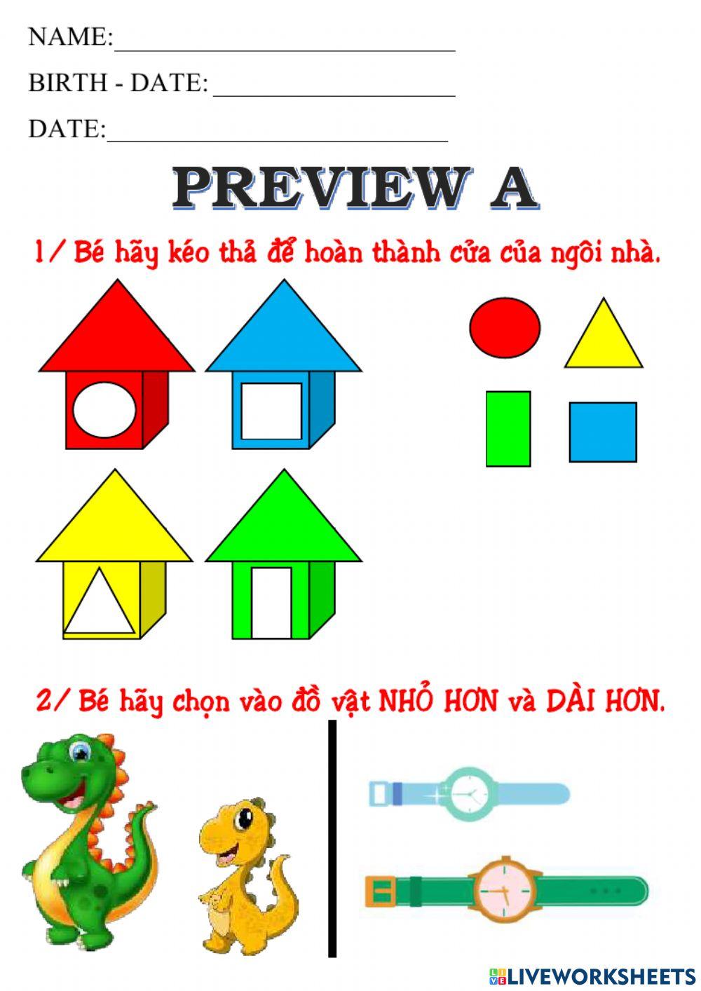 Preview interactive worksheet | Live Worksheets