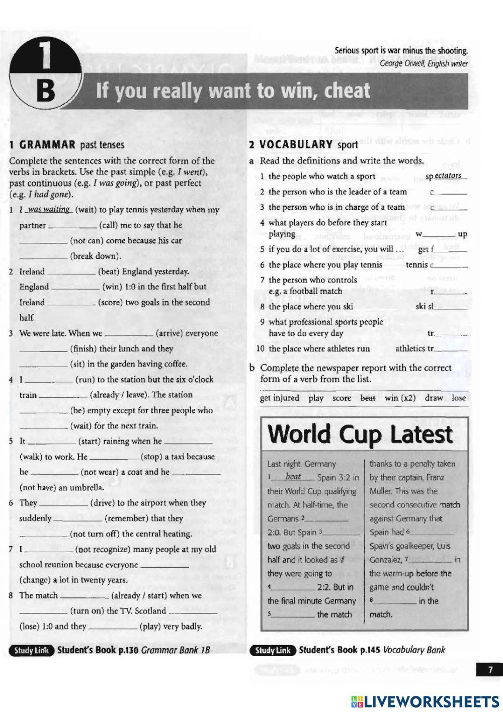 Workbook 1B | Free Interactive Worksheets | 1467487