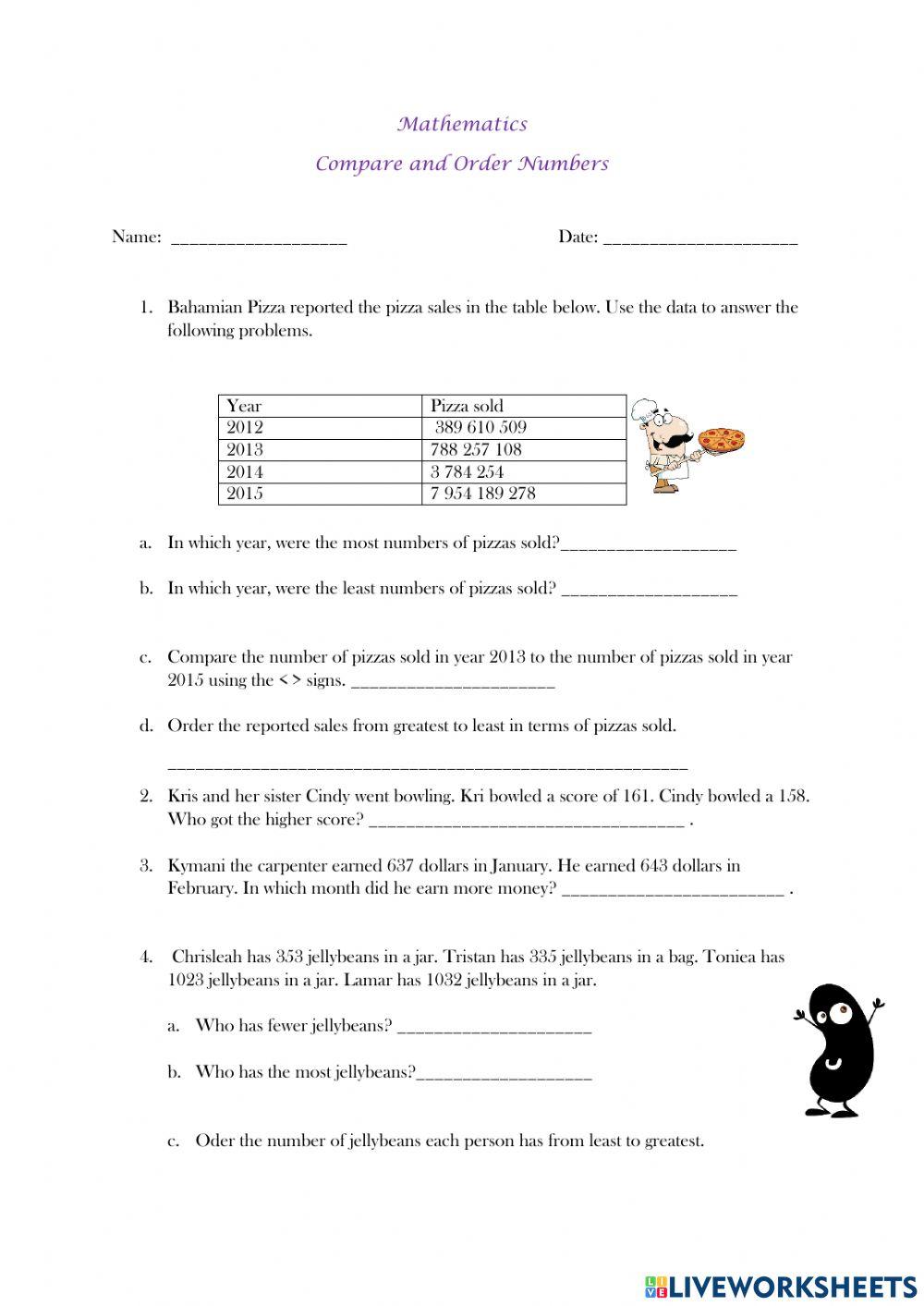 Compare and Contrast interactive exercise for 5 | Live Worksheets