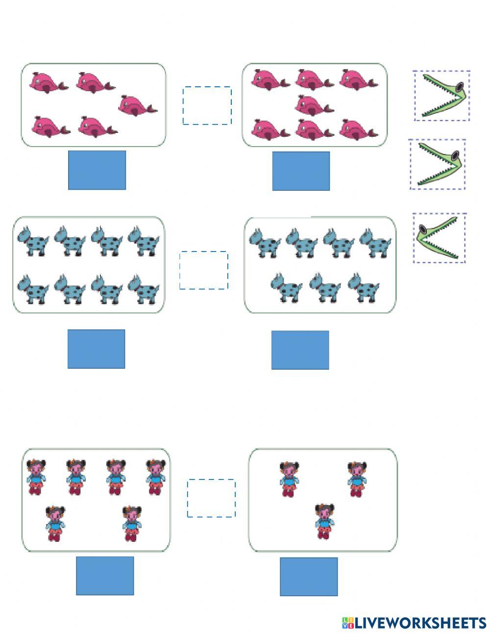 Comparing number 0134 | Astryd arias | Live Worksheets