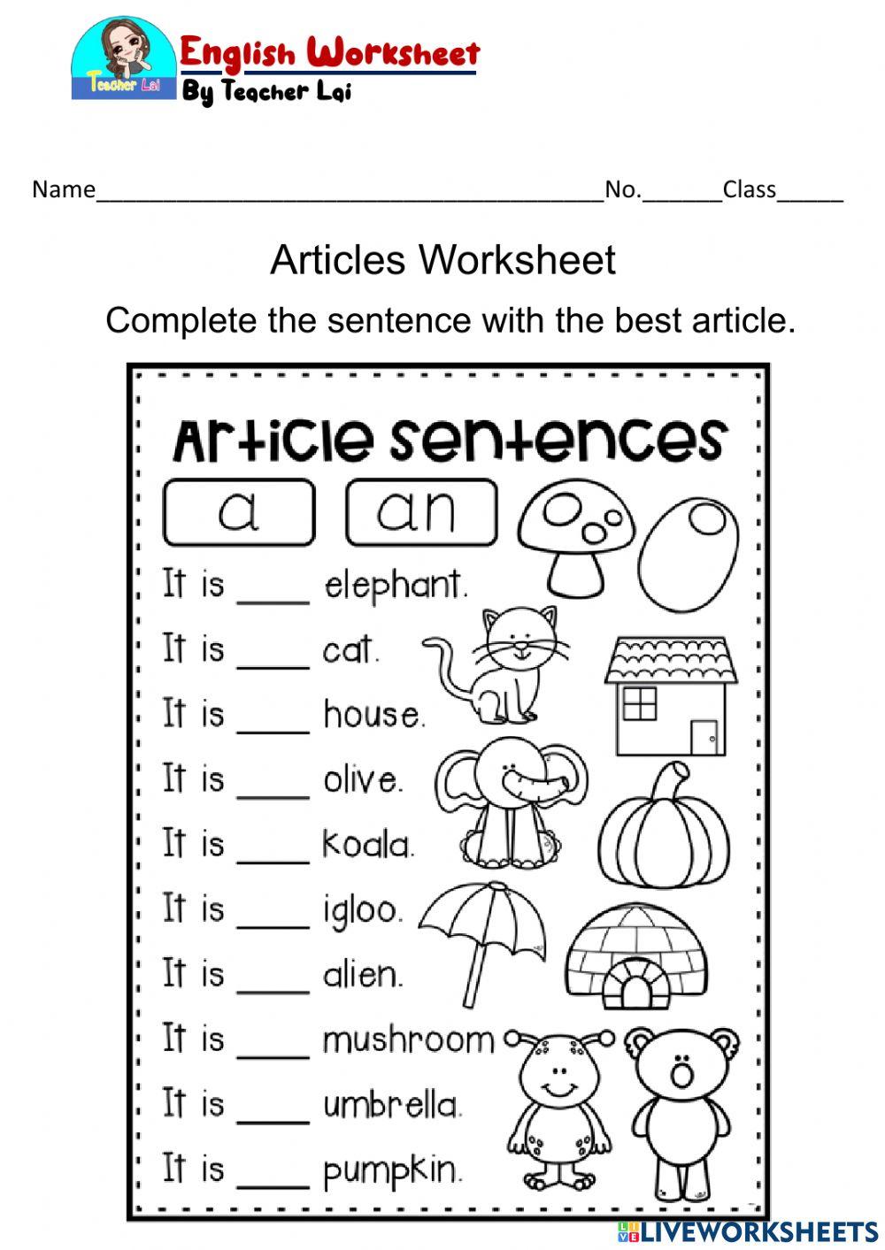 A-an 1348587 | Mali_Ard | Live Worksheets