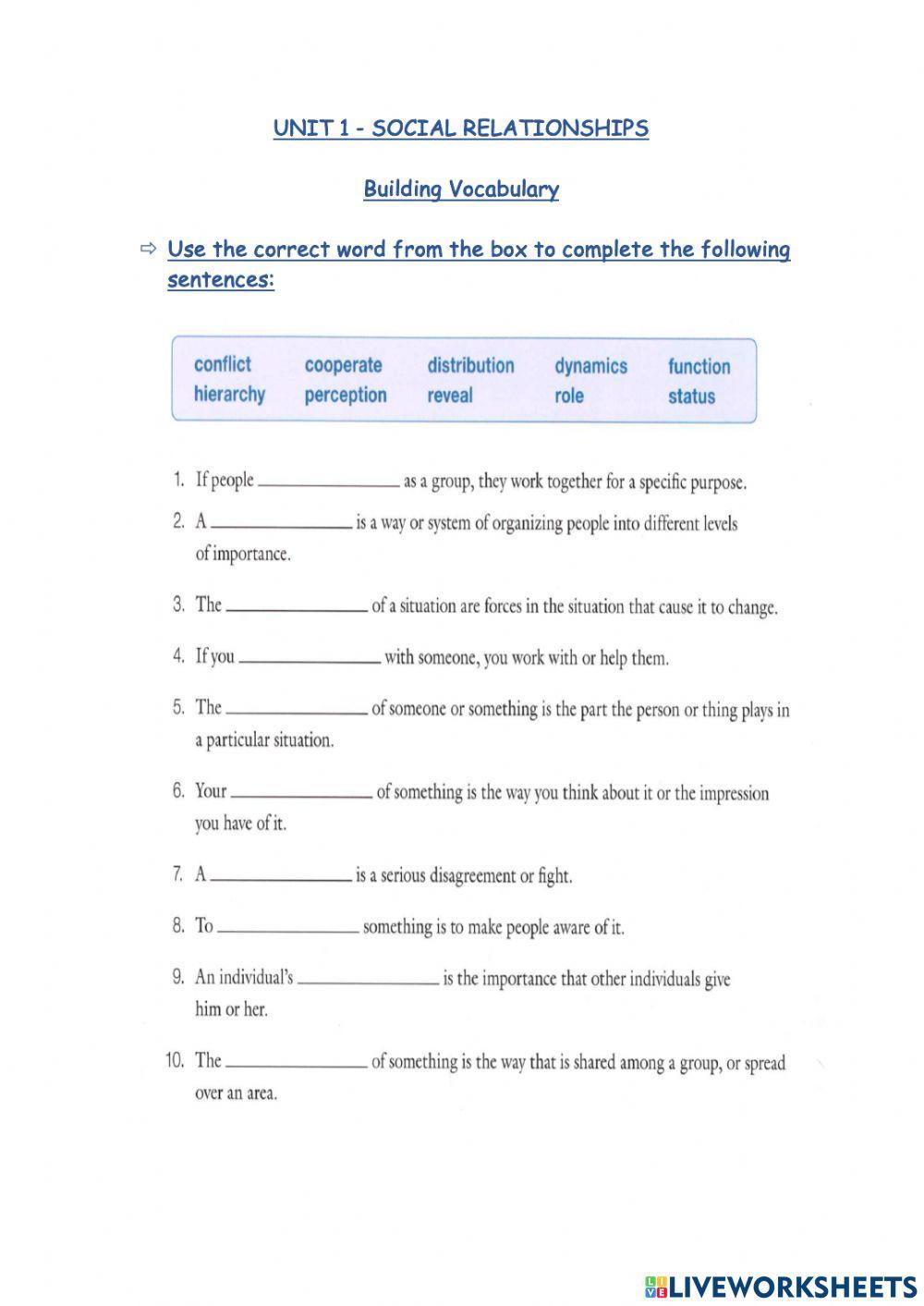 1349658 | PATHWAYS 3-Unit 1-Social Relationships
