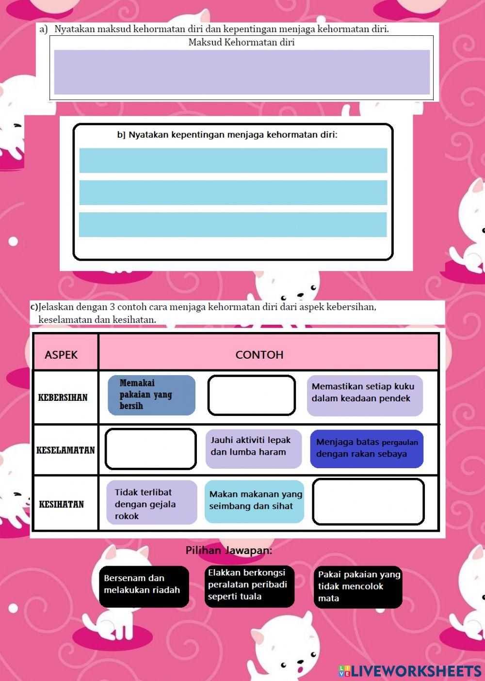 Pjpk tingkatan 2 | Free Interactive Worksheets | 1349901