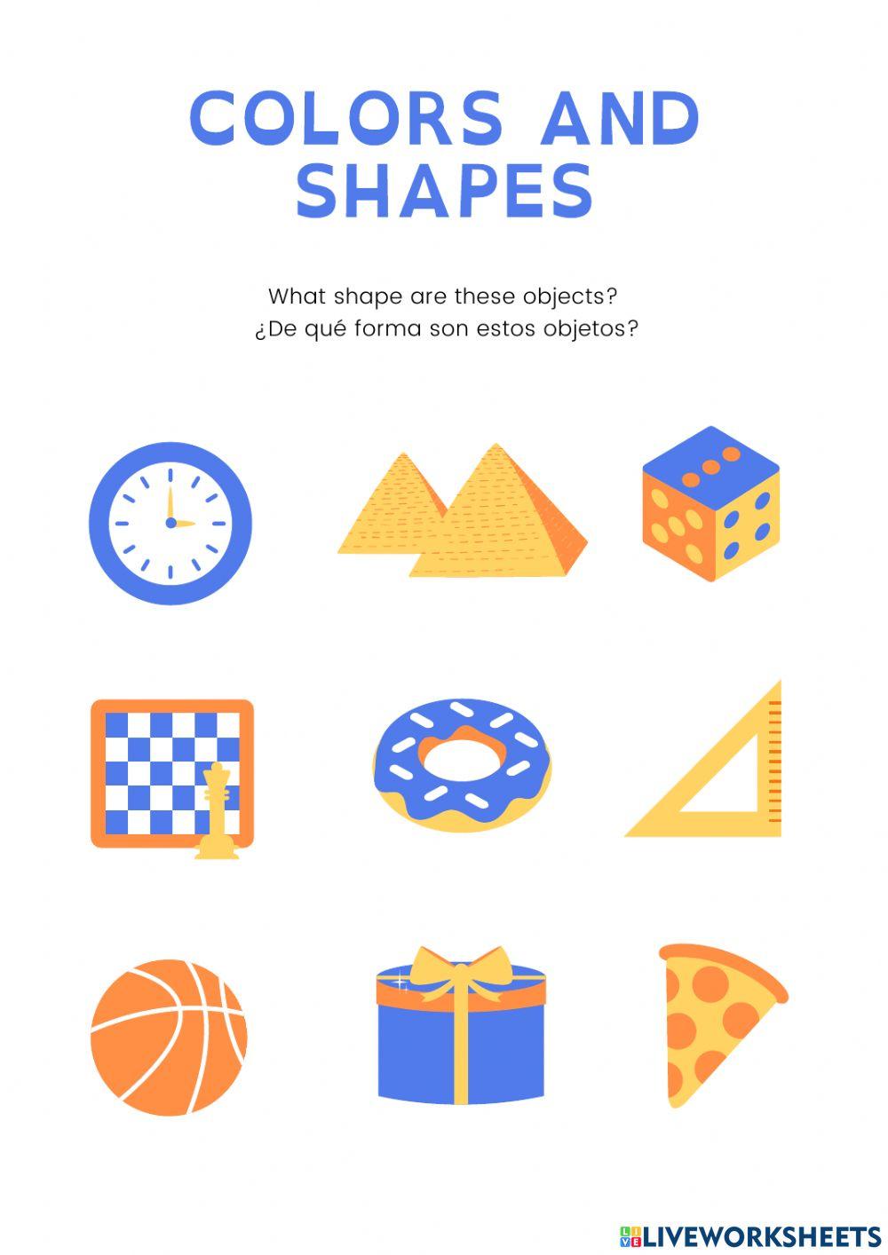 Colors and shapes 1351085 | Diann_P | Live Worksheets