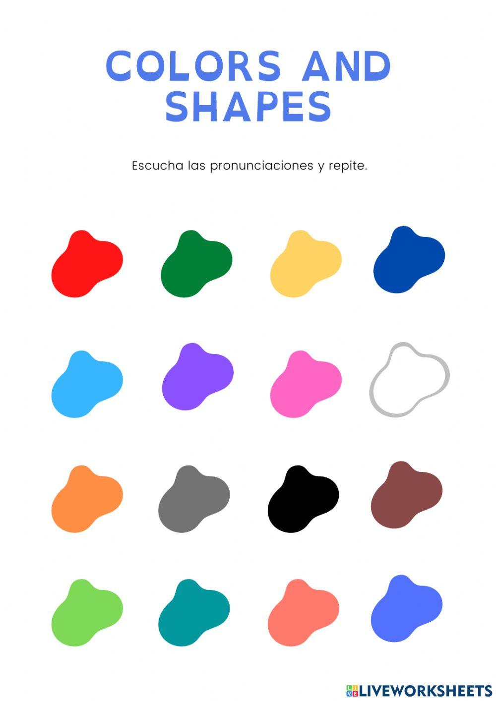 Colors and shapes 1351085 | Diann_P | Live Worksheets