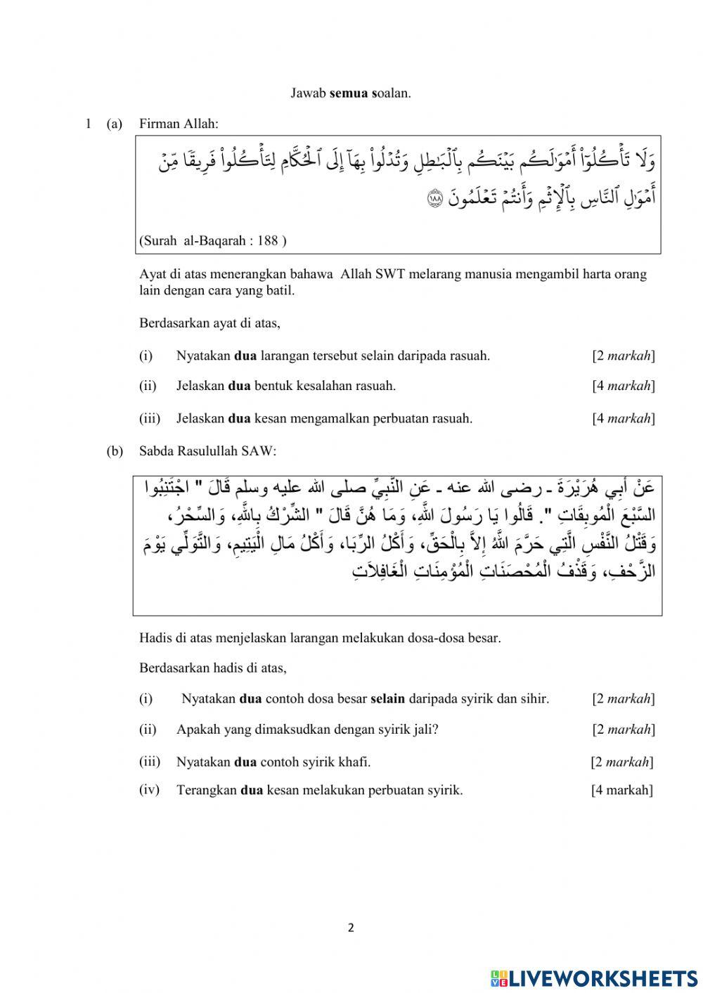 1350363 | Pendidikan islam tingkatan 4 kssm