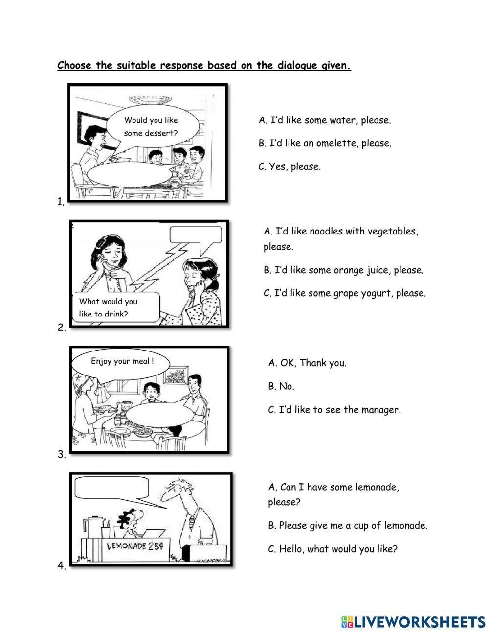 Social Expressi… | Free Interactive Worksheets | 1350574