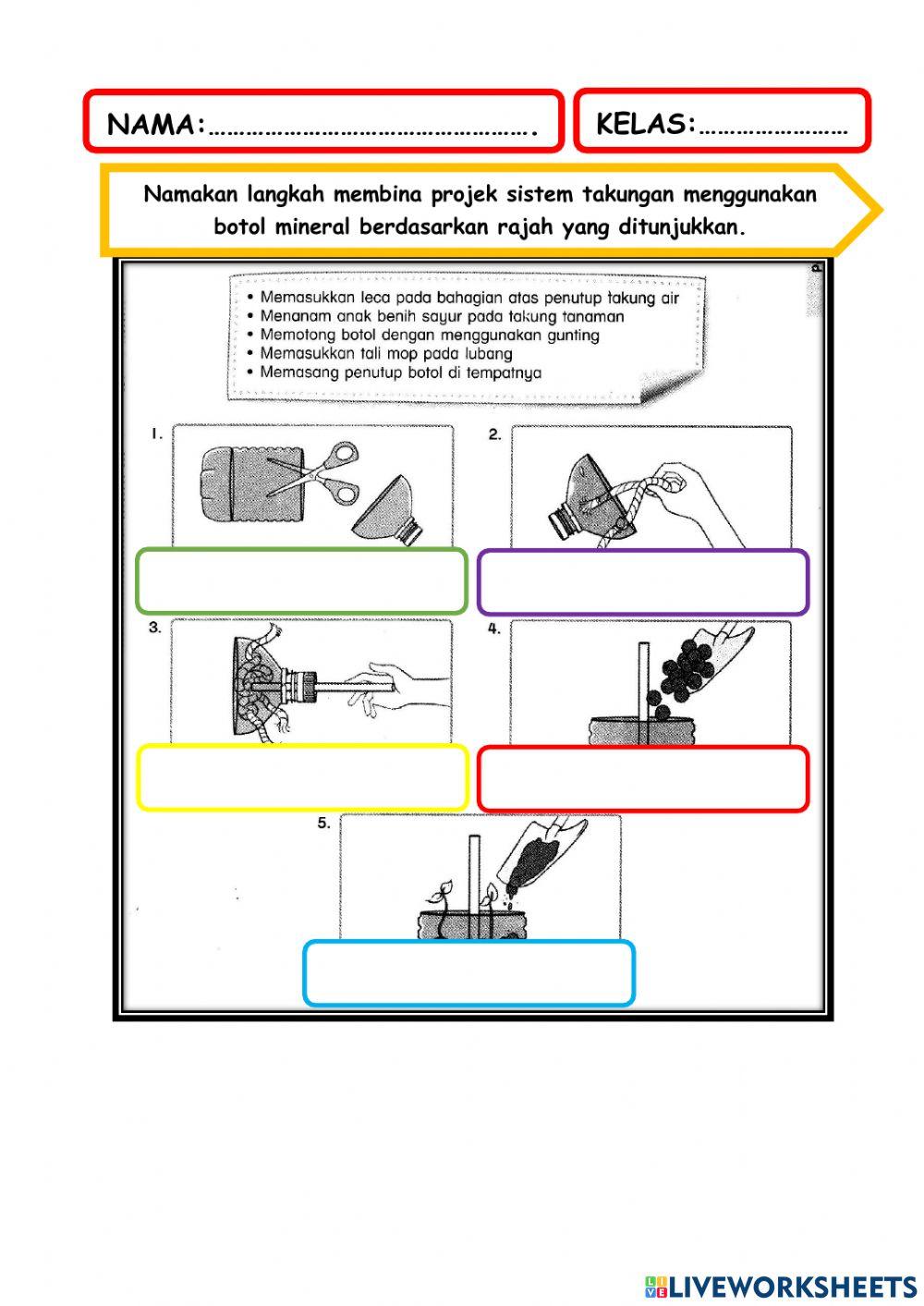Rbt sistem takungan activity | Live Worksheets