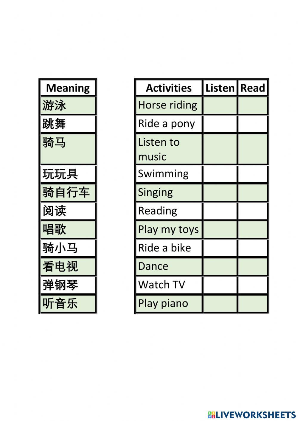 Year 2 Reading Test 1 worksheet | Live Worksheets