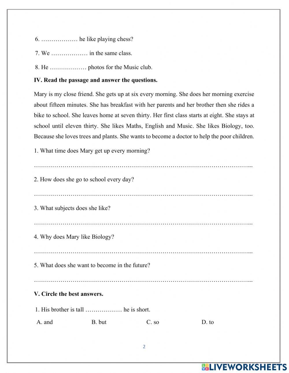 Dear 1351424 | DinhKhoi0512 | Live Worksheets