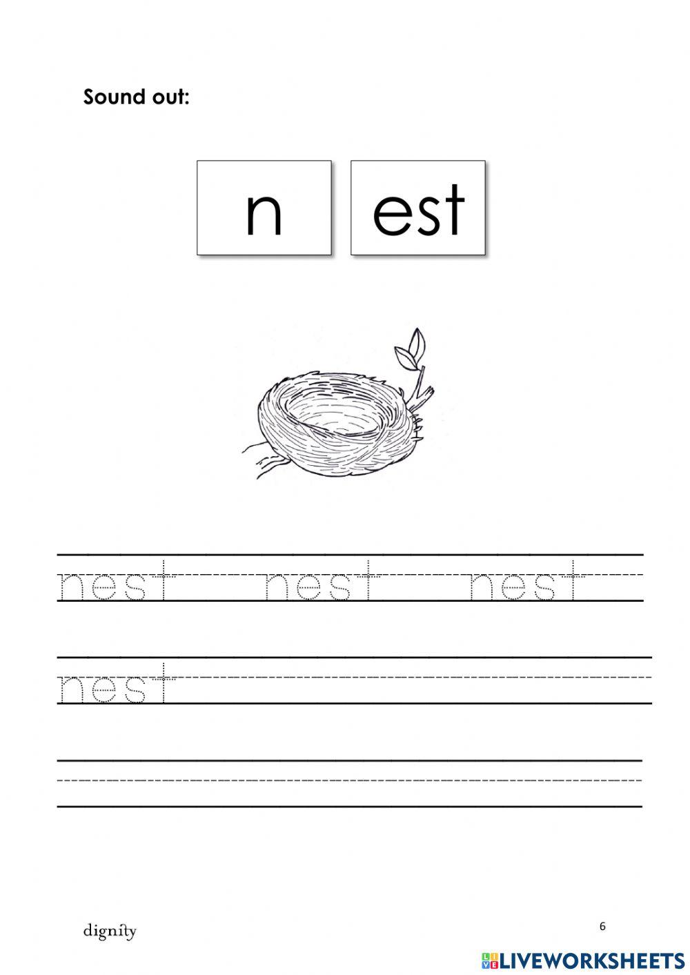 ST worksheet worksheet | Live Worksheets